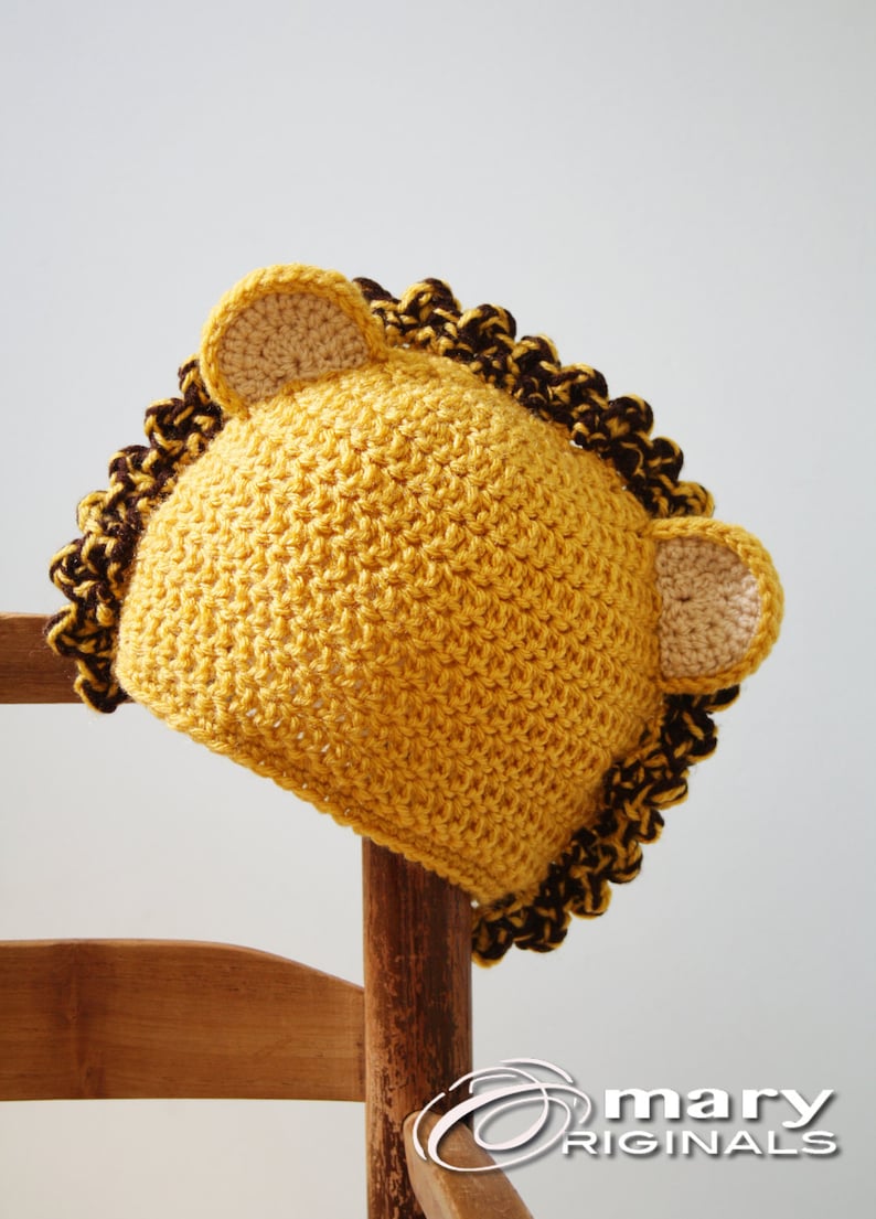 Lion Hat Animal Hat Cat Hat Big Cat Crochet Beanie Boys - Etsy
