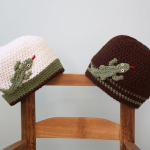 Lizard Hat,salamander, Gecko, Crochet Beanie, Boys, Girls, Men, Women ...