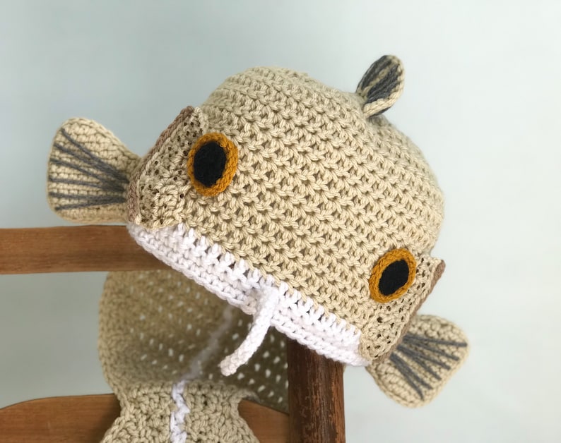 Cod Hat, Atlantic Cod, Crochet, Beanie, Fish, Men, Women, Boys, Girls ...