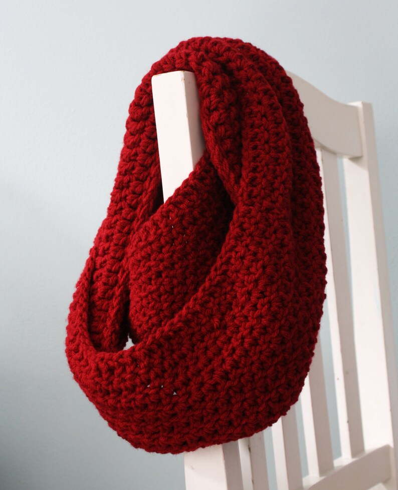 Ravishing Red Infinity Scarf - Etsy