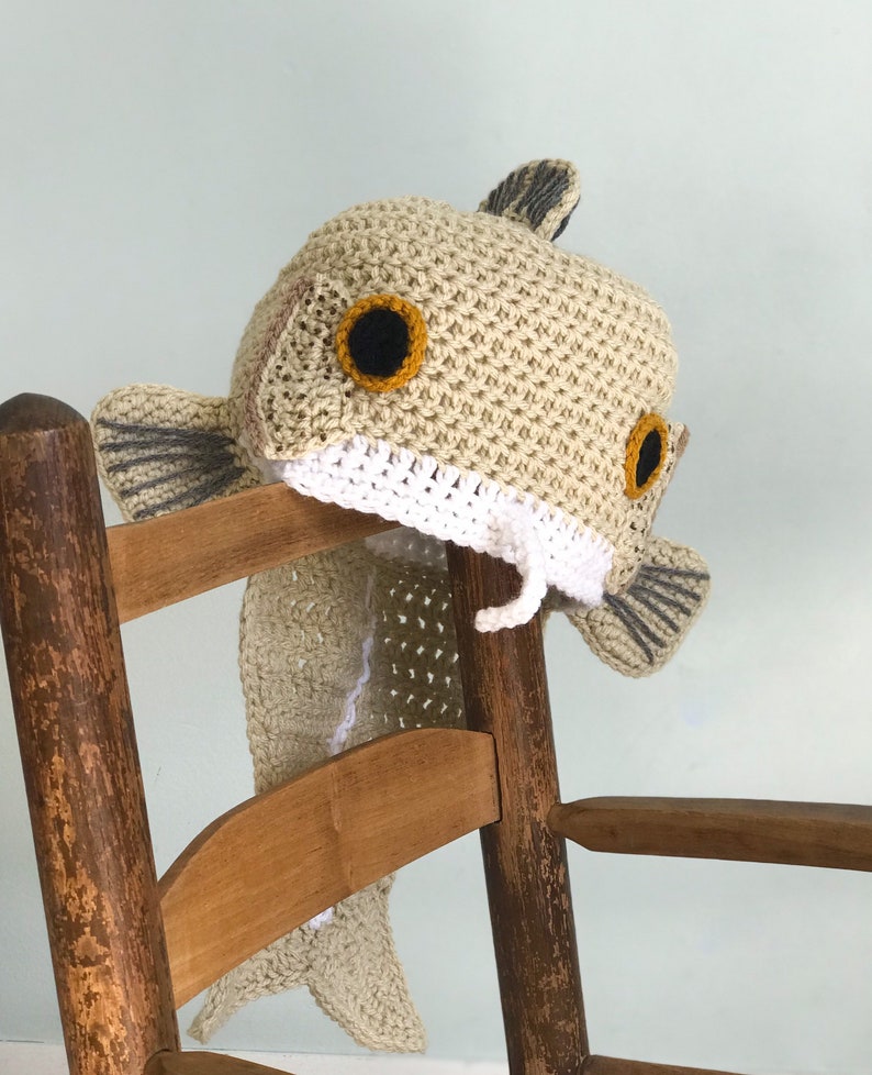 Cod Hat Atlantic Cod Crochet Beanie Fish Men Women - Etsy