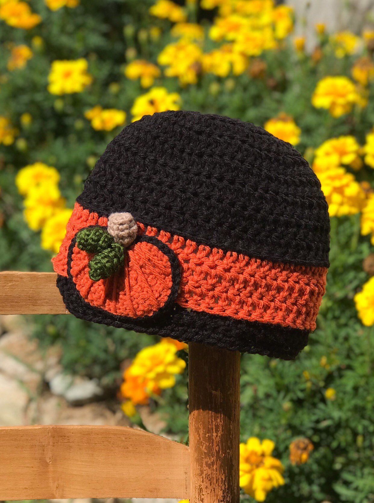 Pumpkin Hat, Crochet Beanie, Halloween, Costume, Accessories, Clothing ...