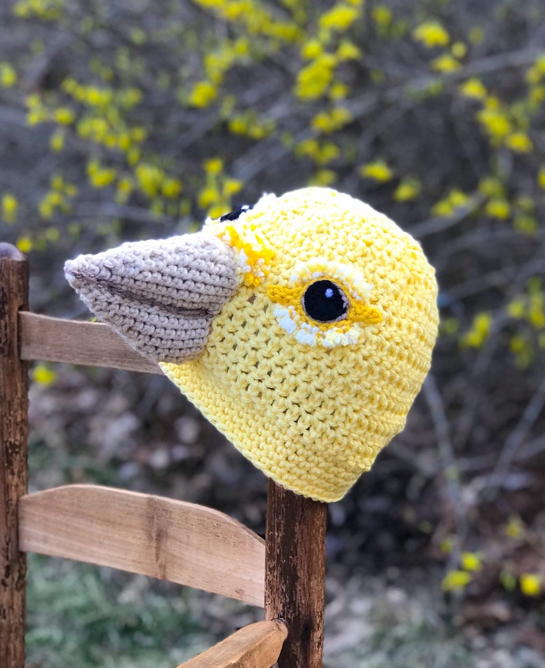 Canary Hat, Crochet, Beanie, Yellow Bird, Costume, Men, Women, Boys ...