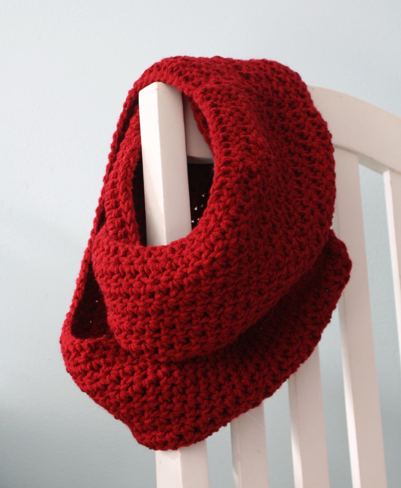Ravishing Red Infinity Scarf - Etsy