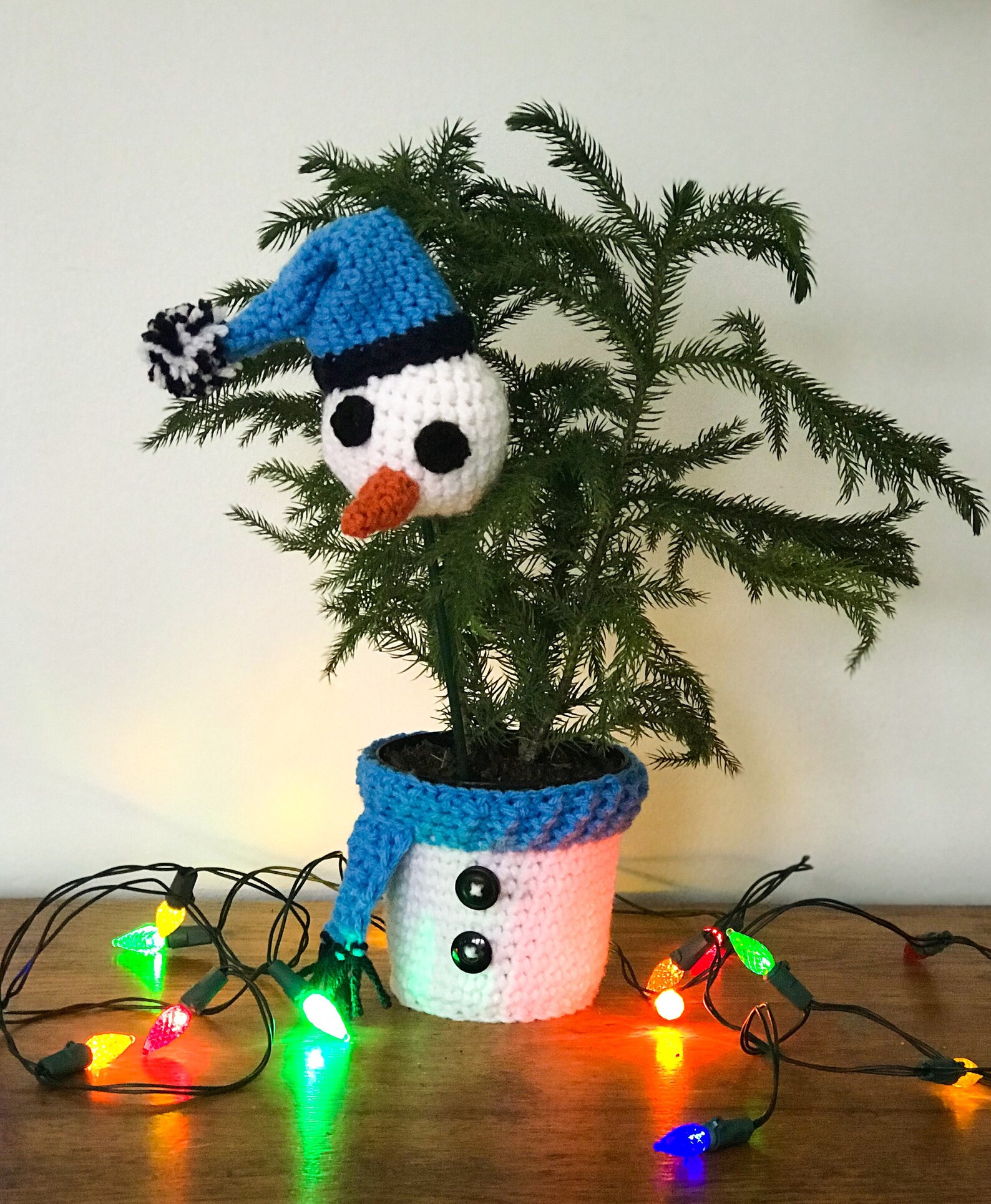 Snowman Plant Pot Planter Christmas Gift Holidays - Etsy