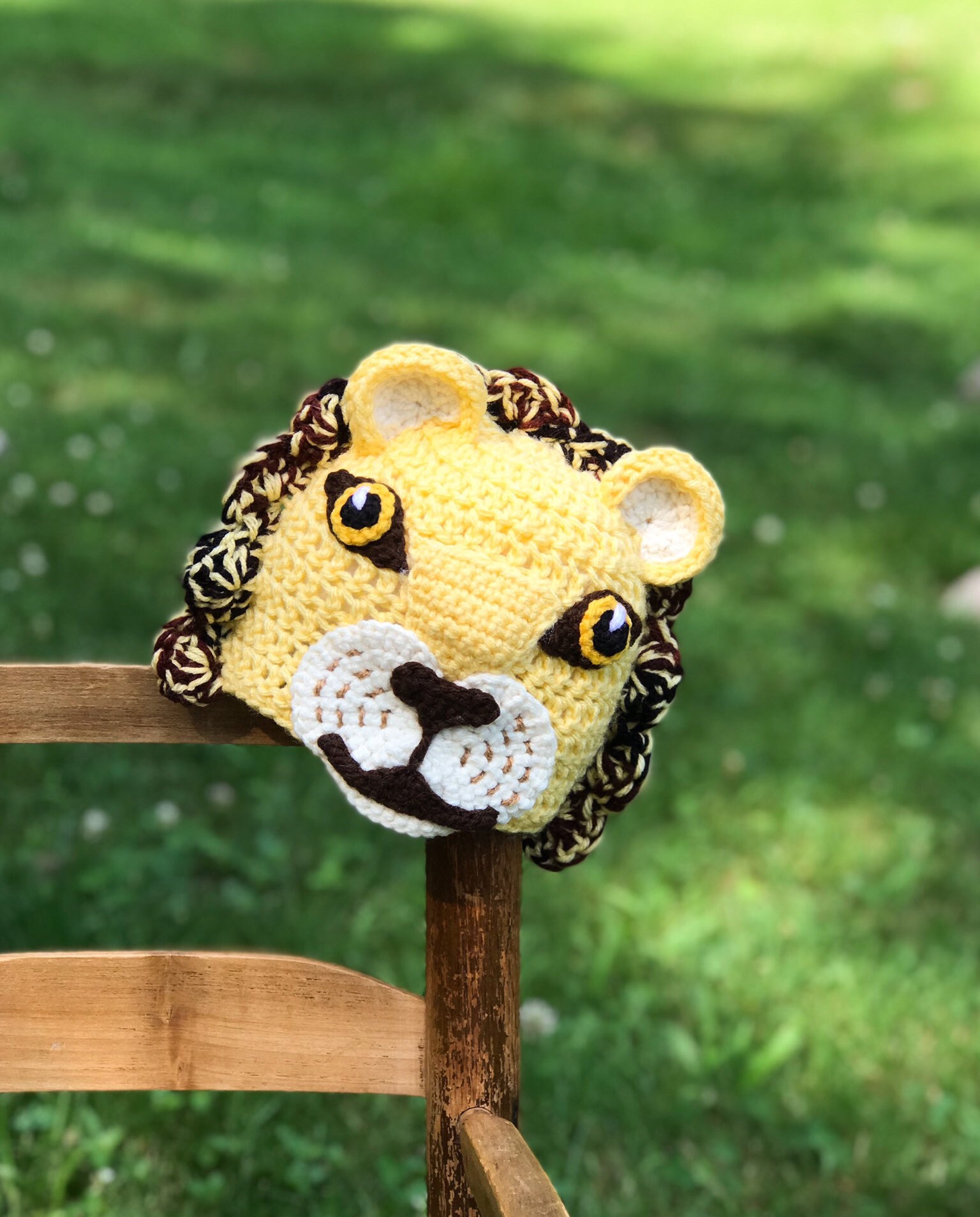 Lion Hat Beanie Big Cat Crochet Accessories Clothing | Etsy