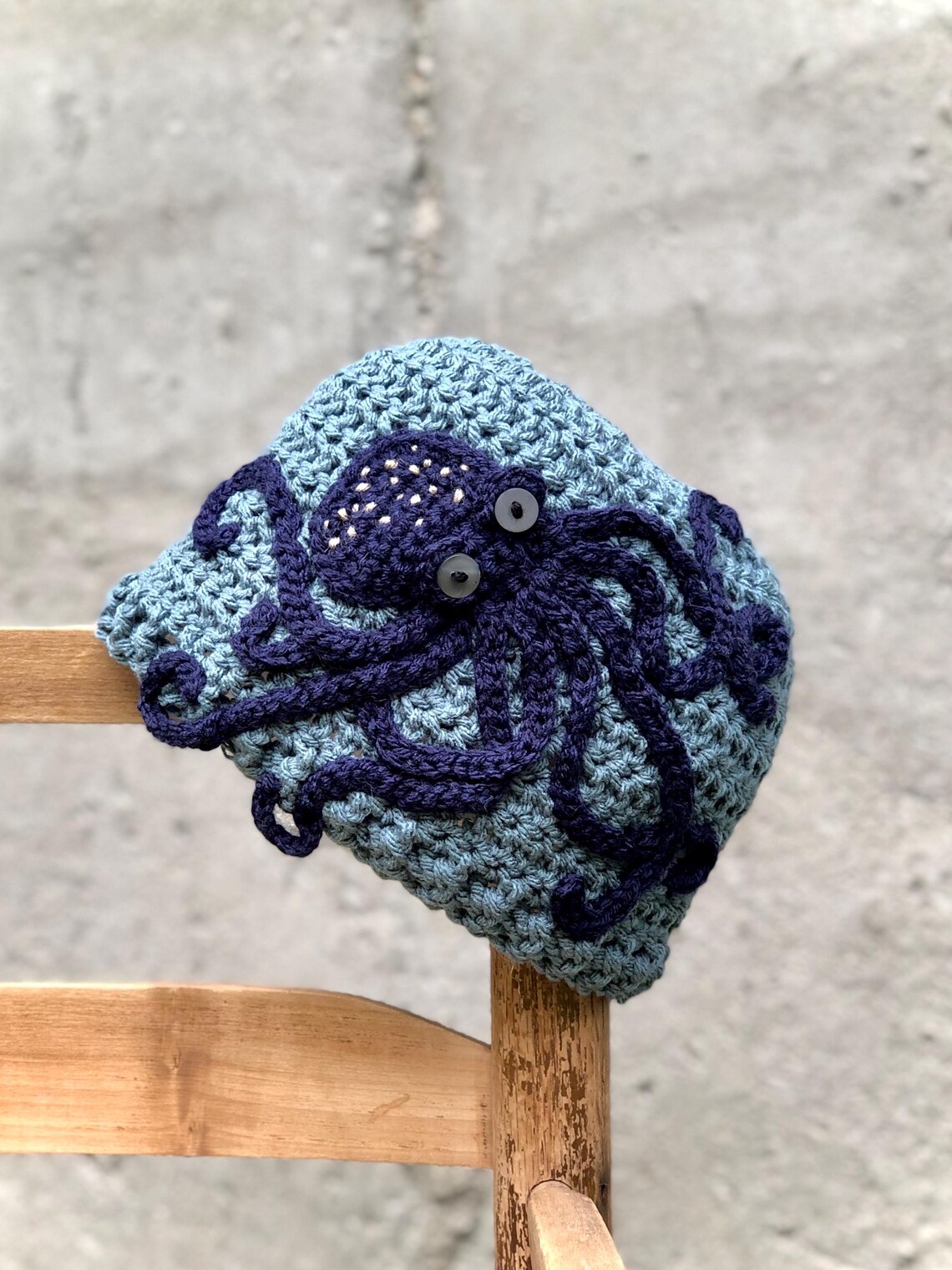 Octopus Hat, Crochet Beanie, Fish Hat, Men, Women, Boys, Girls ...