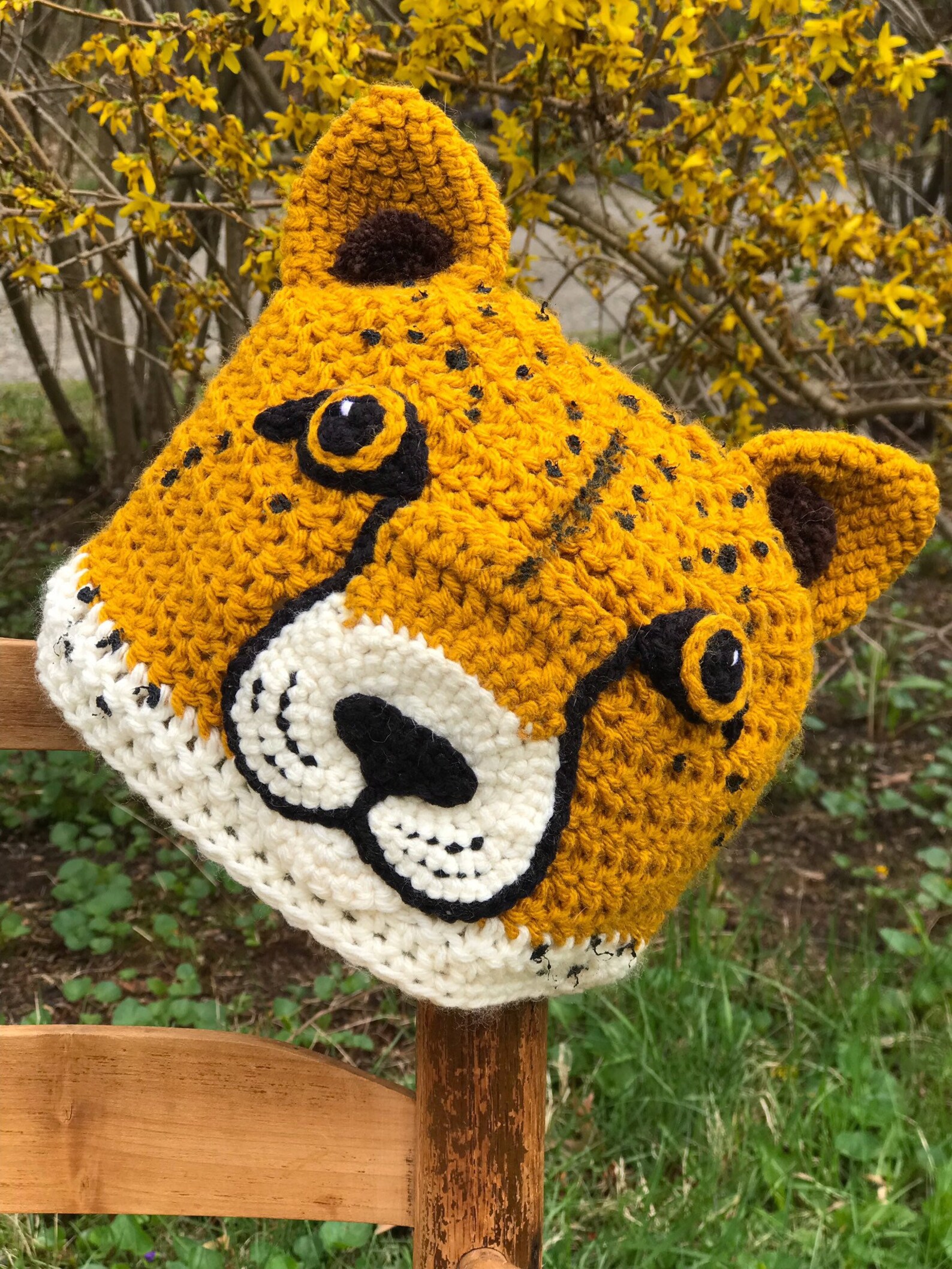 Cheetah Hat, Cat, Big Cat, Crochet, Beanie, Halloween, Costume ...