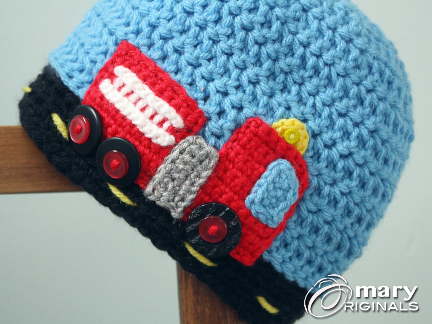 Fire Engine Hat Fire Truck Hat Firetruck Hat Crochet - Etsy