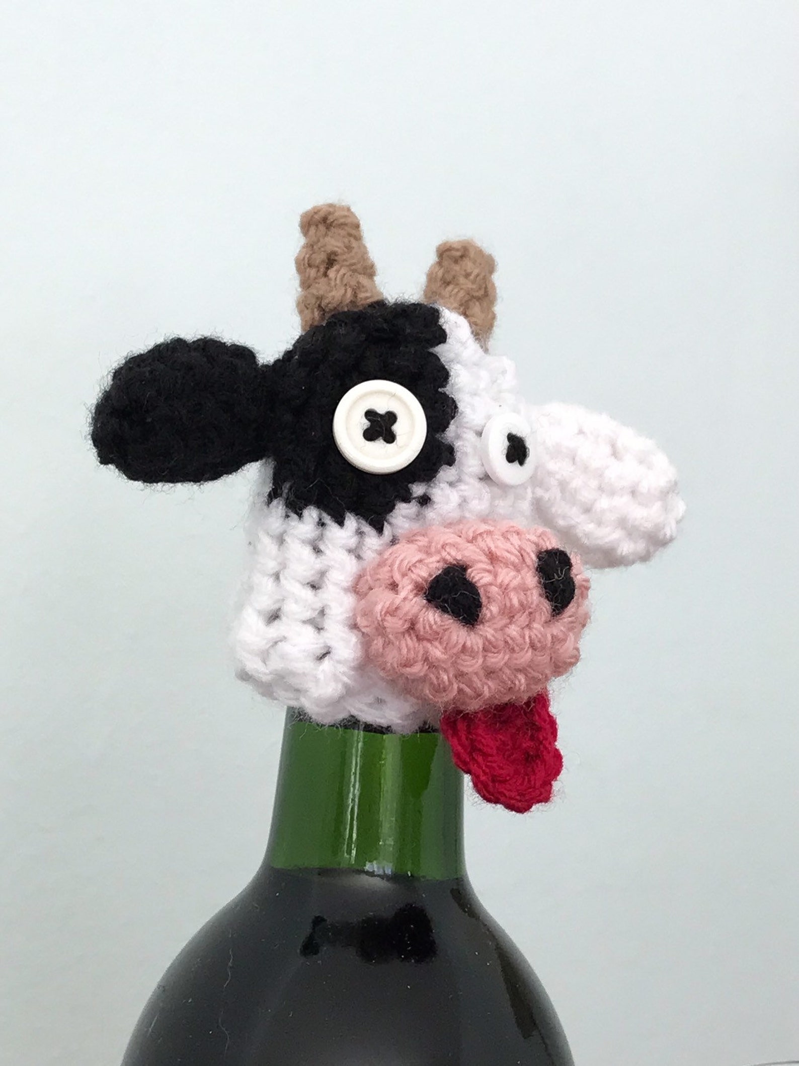 Drunken Cow Cow Bottle Topper Wine Hat Bar Man Cave Adult | Etsy