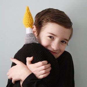 This Pillow is a Blast, Bomb Pillow, Crochet, Bomb Toy, Stuffed Toy ...