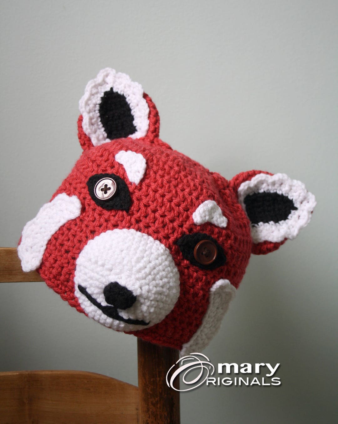 Red Panda Hat, Animal Hat, Crochet Beanie, Men, Women, Boy, Girl, Zoo ...