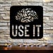 Laser Cut Metal Brain Wall Art, Motivational Office Decor - Etsy