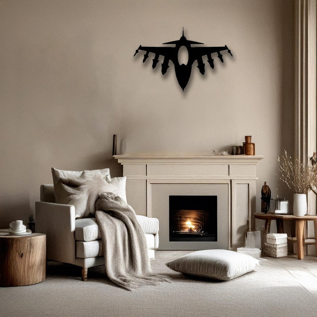 F16 Fighter Jet Metal Wall Art, Aviation Decor Gift - Etsy
