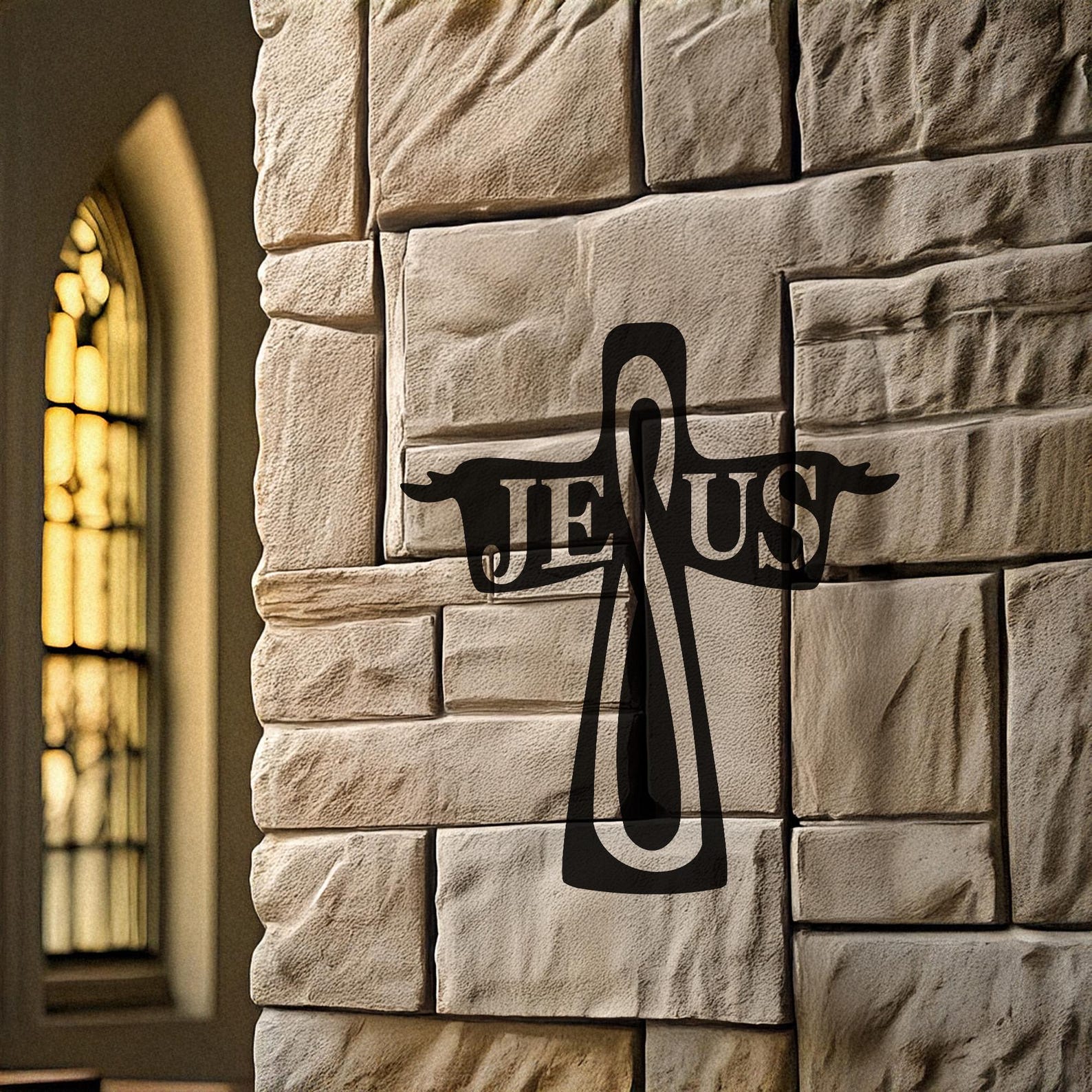 Laser Cut Jesus Cross, Metal Wall Decor, Religious Home Accent - Etsy