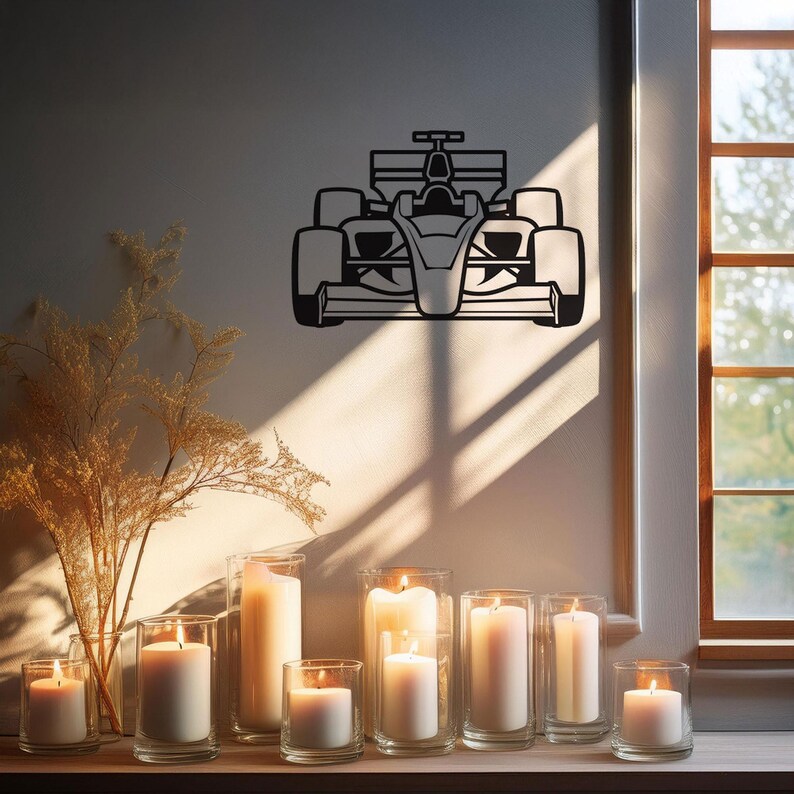 Formula 1 Car Metal Wall Art, Laser Cut Motorsport Decor - Etsy
