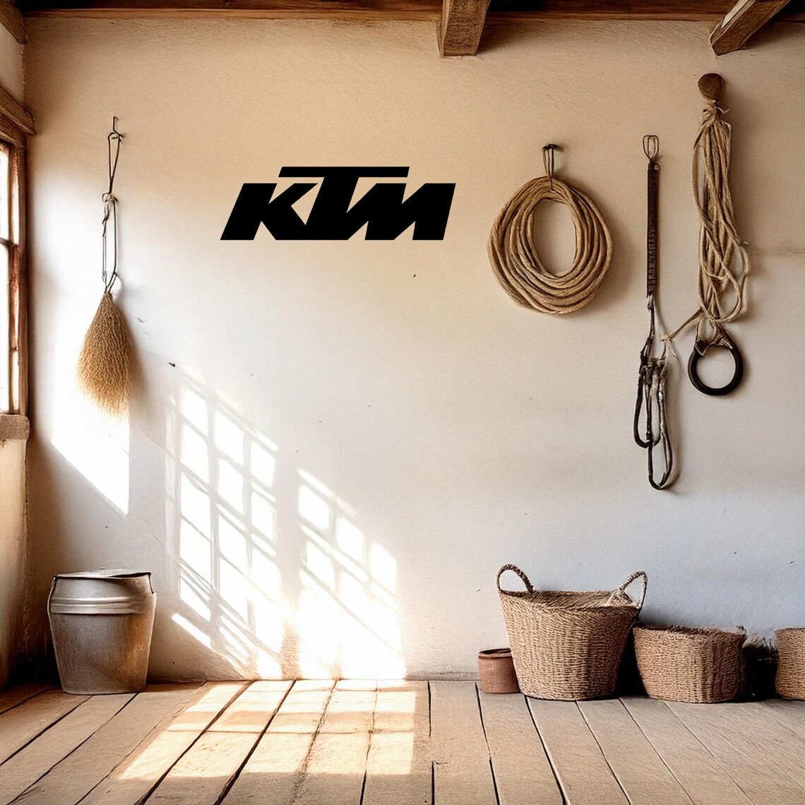 KTM Logo Metal Wall Art, Matte Black, Racing Garage Decor - Etsy