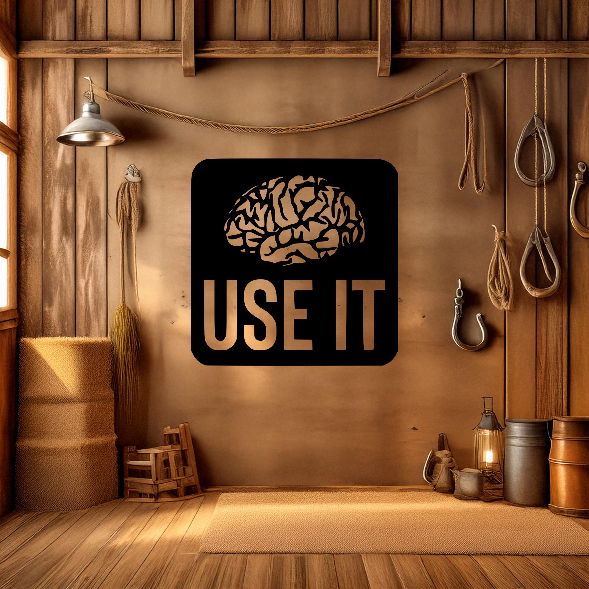 Laser Cut Metal Brain Wall Art, Motivational Office Decor - Etsy