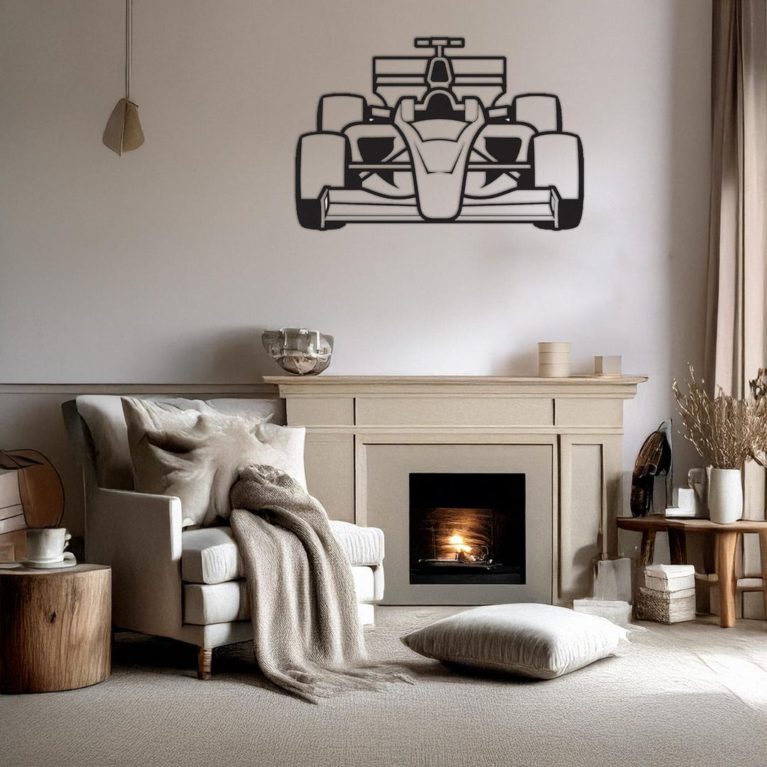 Formula 1 Car Metal Wall Art, Laser Cut Motorsport Decor - Etsy