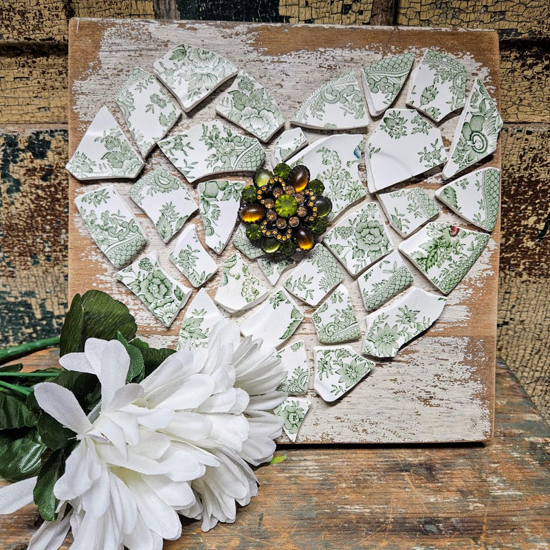 Broken China Mosaic - Etsy