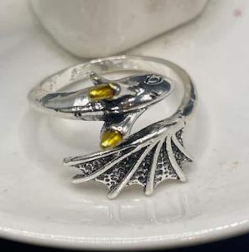 Adjustable Dragon Ring - Etsy