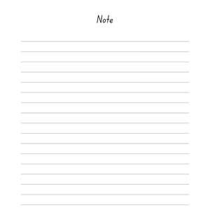 Editable & Printable Note Paper - Etsy