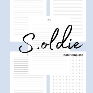 Editable & Printable Note Paper - Etsy
