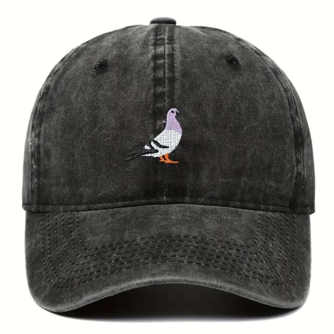 Embroidered Cap With Pigeon, Pigeon Baseball Cap, Vintage Dad Hat ...