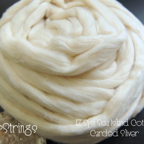EZ Spin Pima White Cotton Carded Sliver 4 Ounces - Etsy