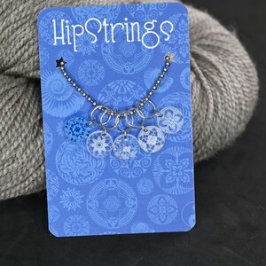 Floral Stitch Marker Set of 5 - Etsy