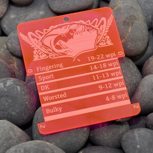 Spinners Control Card/ WPI Tool - Clear and Various Colored Acrylic - Etsy