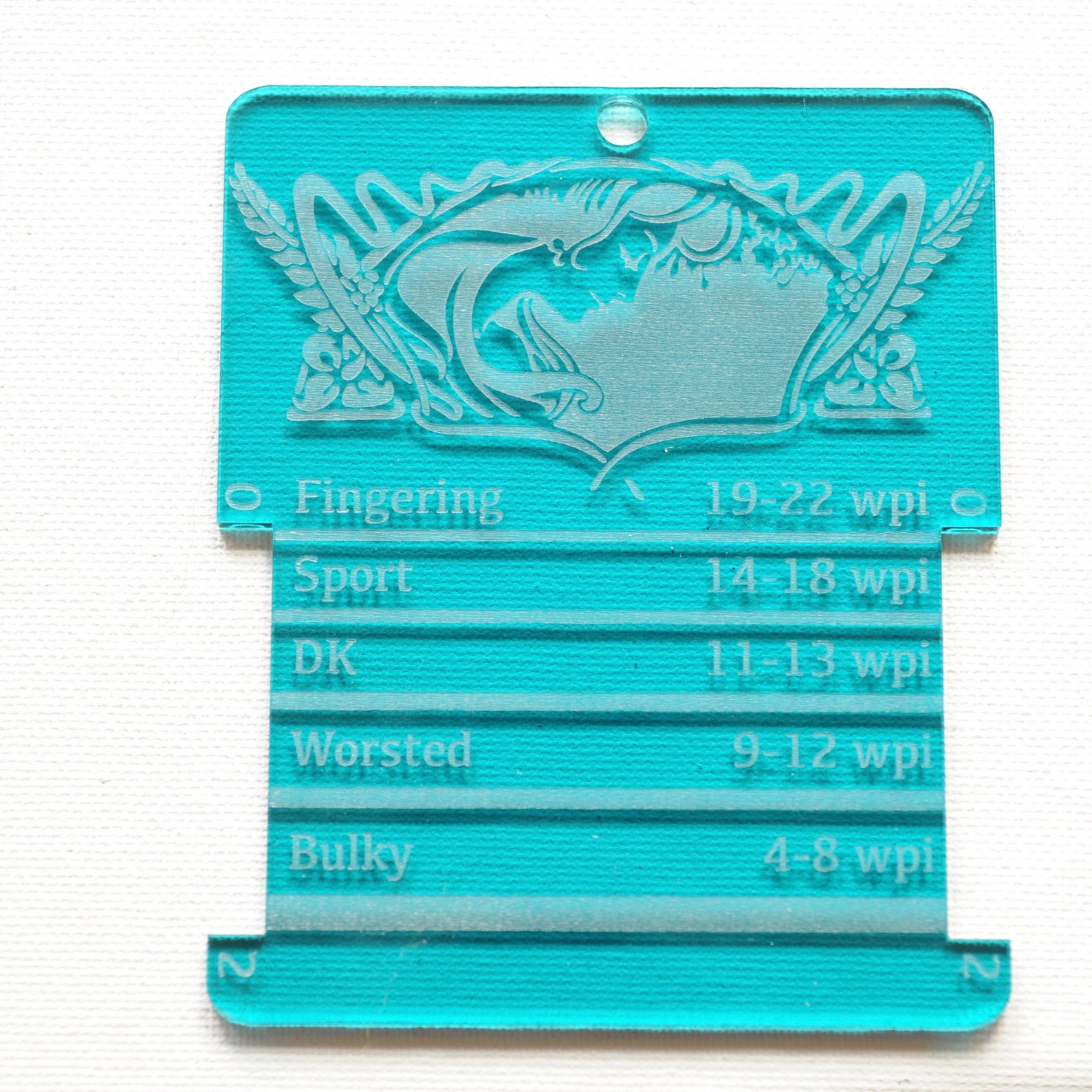 Spinners Control Card/ WPI Tool - Clear and Various Colored Acrylic - Etsy