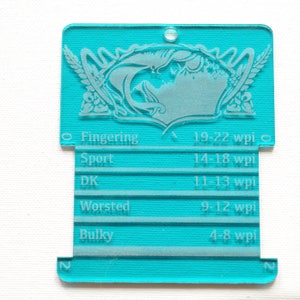 Spinners Control Card/ WPI Tool - Clear and Various Colored Acrylic - Etsy