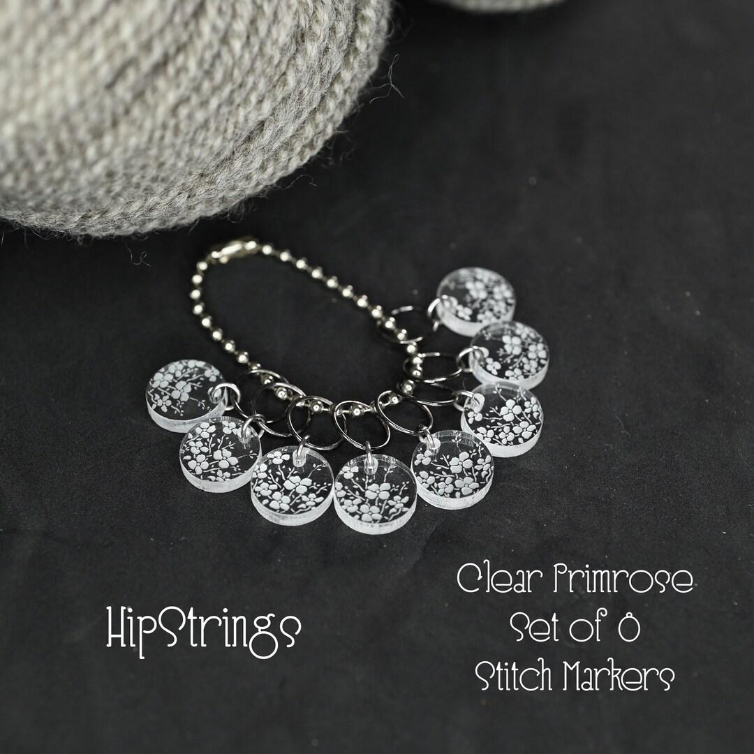 Primrose Snagless Stitch Markers Set of 8 - Etsy