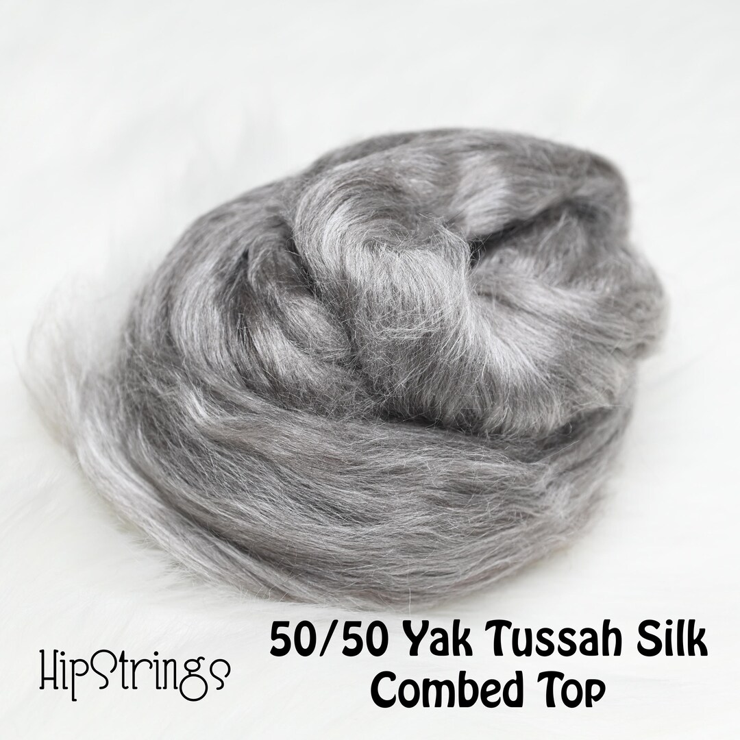 50/50 Yak Tussah Silk Combed Top 2 Oz - Etsy