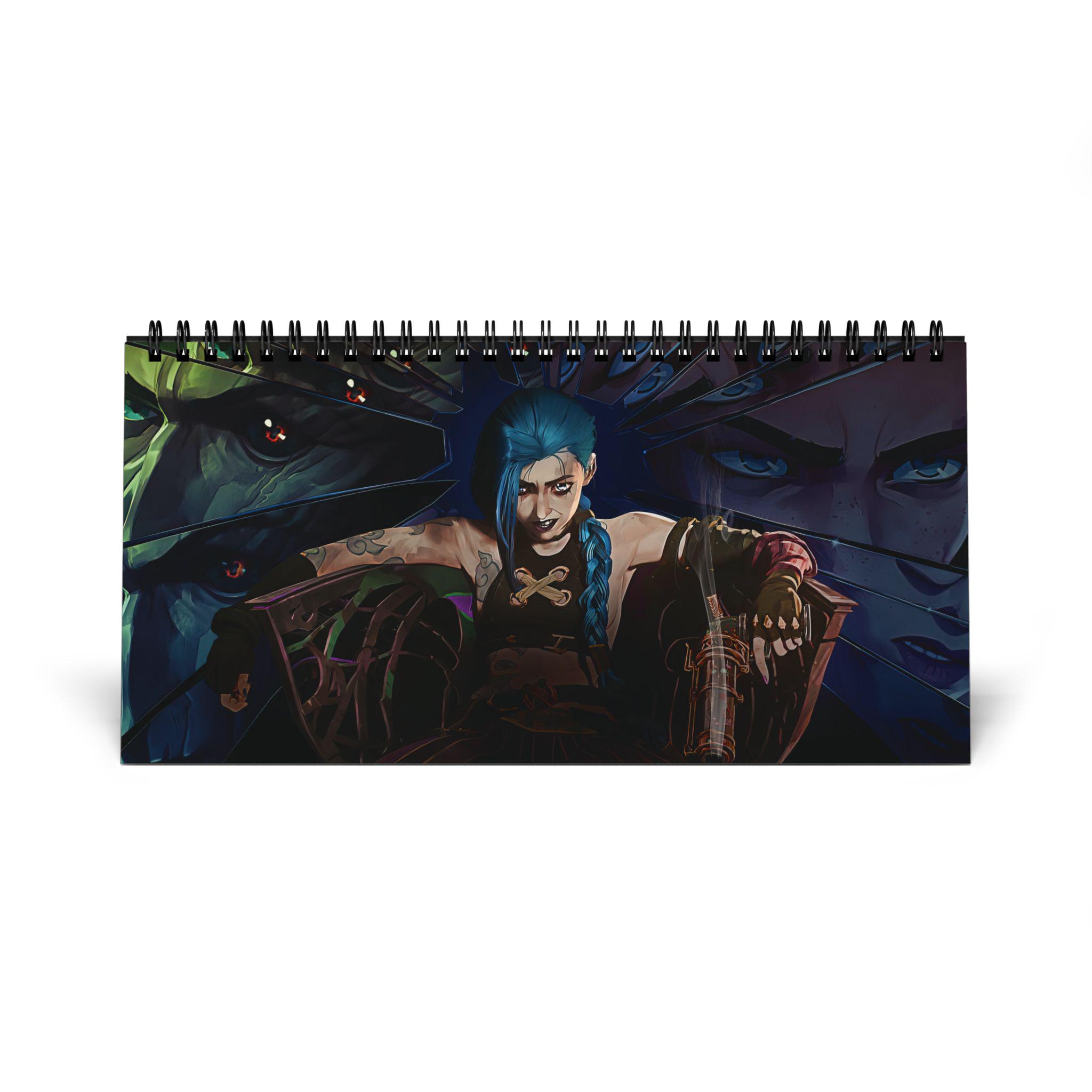 Arcane LOL Desktop Calendar, 2025 Grid Planner, Video Game Fan Gift ...