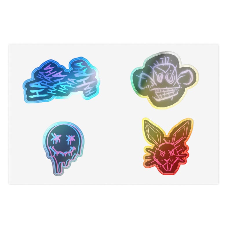 Jinx Neon Graffiti Sticker Sheets Arcane League of Legends Decals ...