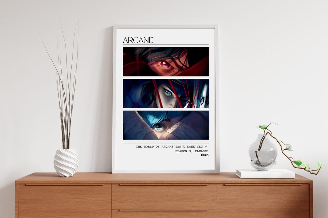 Arcane Poster, League of Legends Wall Art, Arcane Wall Decor, Digital ...