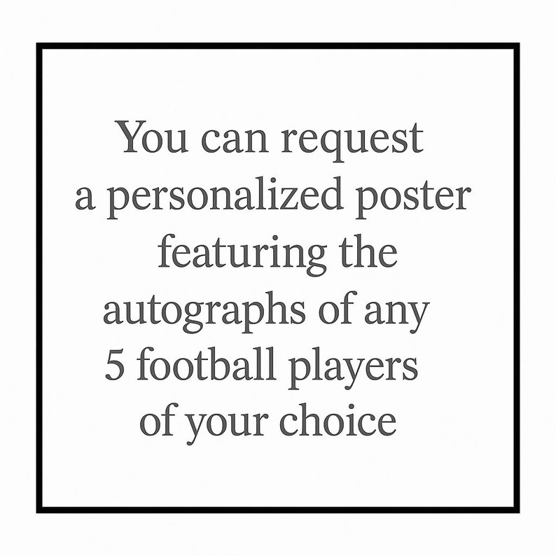 Custom Signed Chelsea FC Jersey Poster | Personalized Name and Number ...