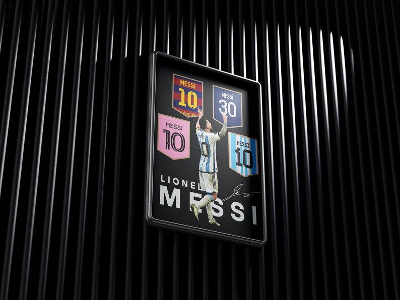 Lionel Messi Digital Poster – Printable Wall Art of Messi’s Iconic ...
