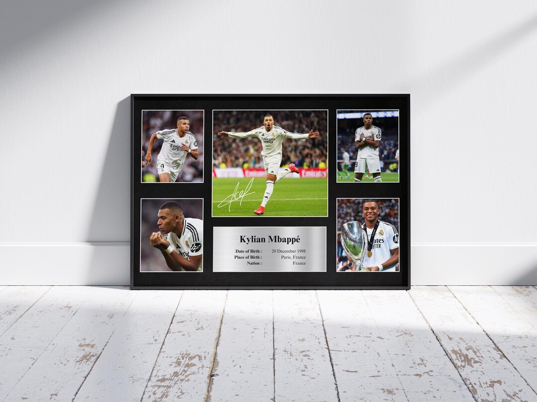 Kylian Mbappé Signed Photo Collage – Digital Download - Etsy