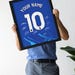 Custom Signed Chelsea FC Jersey Poster | Personalized Name and Number ...