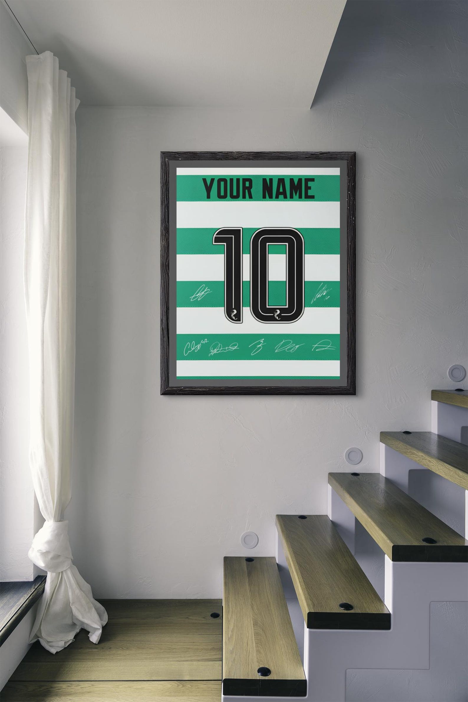 Custom Celtic FC Jersey Poster: Personalized Football Gift (digital ...