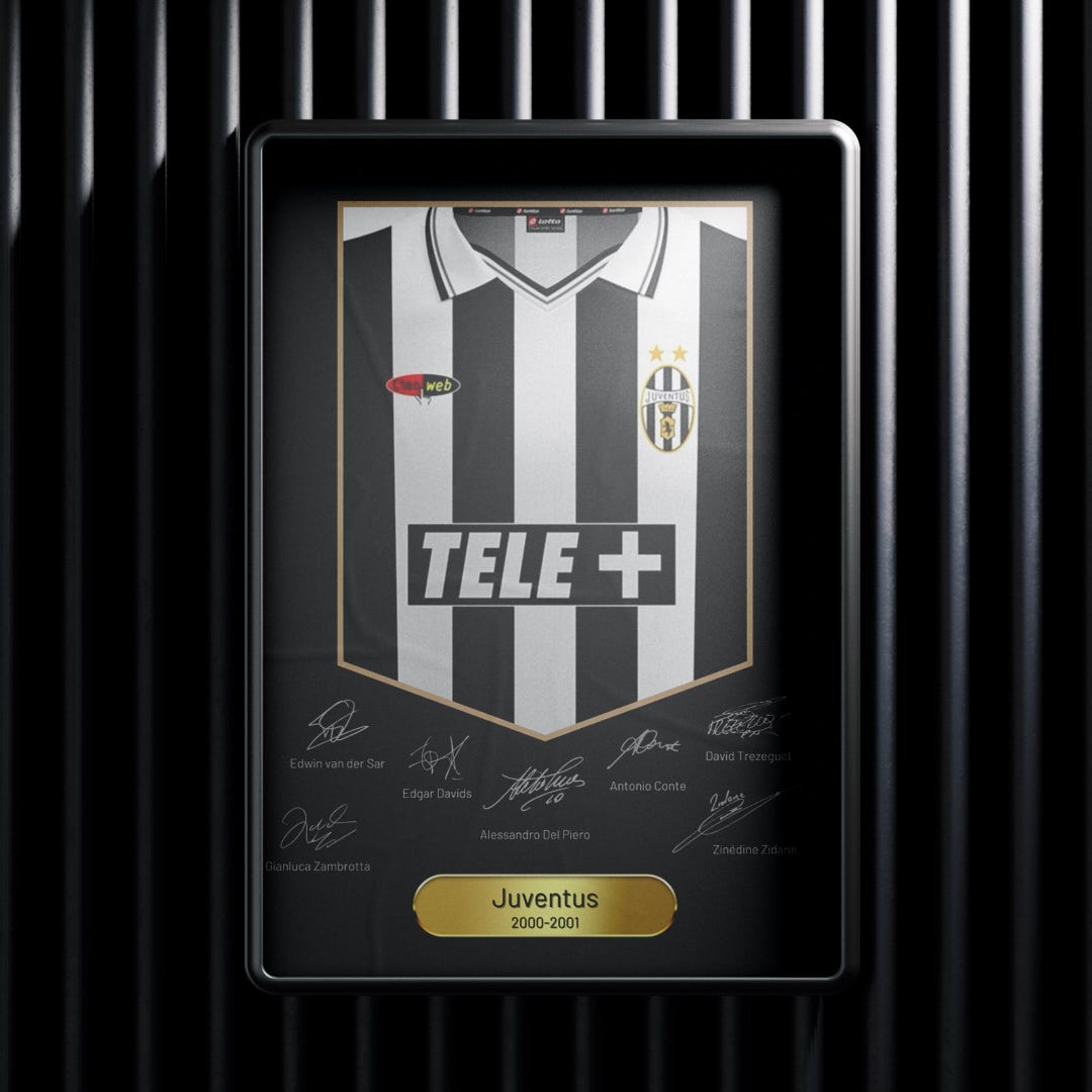 Juventus 2000-2001 Signed Jersey Poster | Digital Football Art Print ...