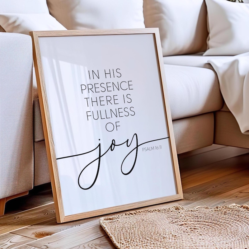 In His Presence is Joy - Etsy