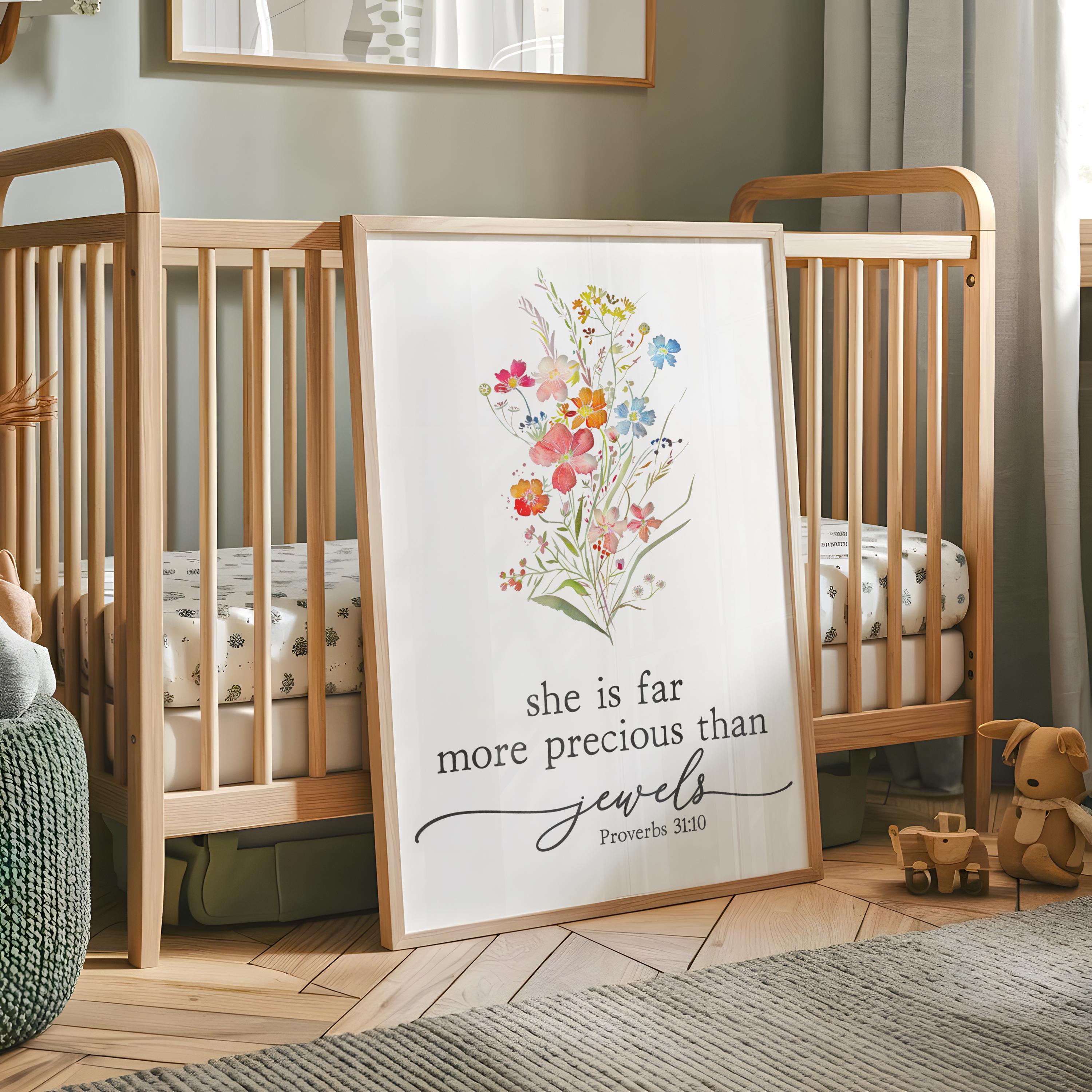 Proverbs 31:10, She is Far More Precious Than Jewels, Printable ...
