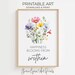 Happiness Blooms From Within Printable Quote, Inspirational Quote Wall ...