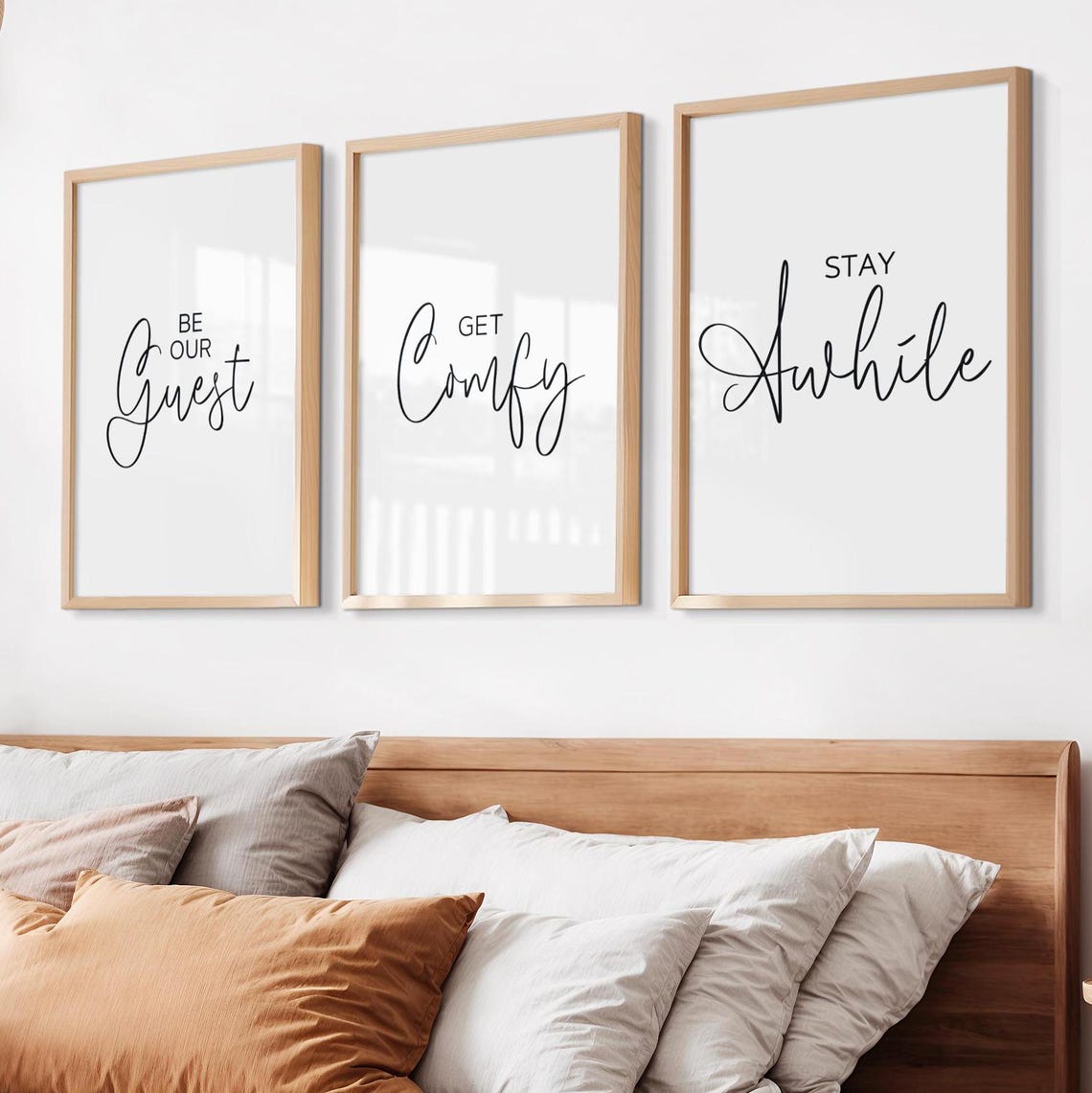 Guest Room Printable, Be Our Guest, Get Comfy, Stay Awhile, Printable ...