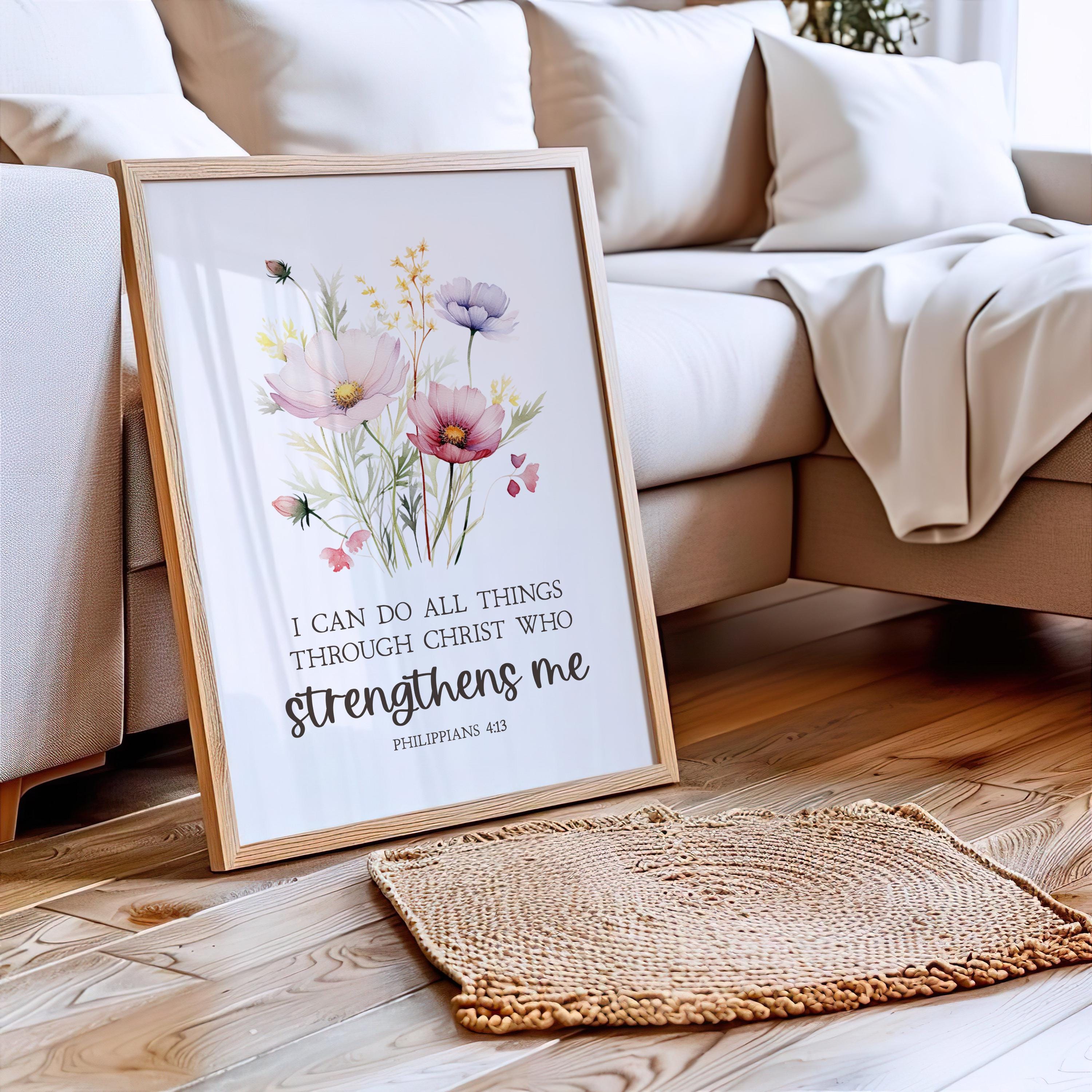 Philippians 4:13 Printable, I Can Do All Things Through Christ, Bible ...