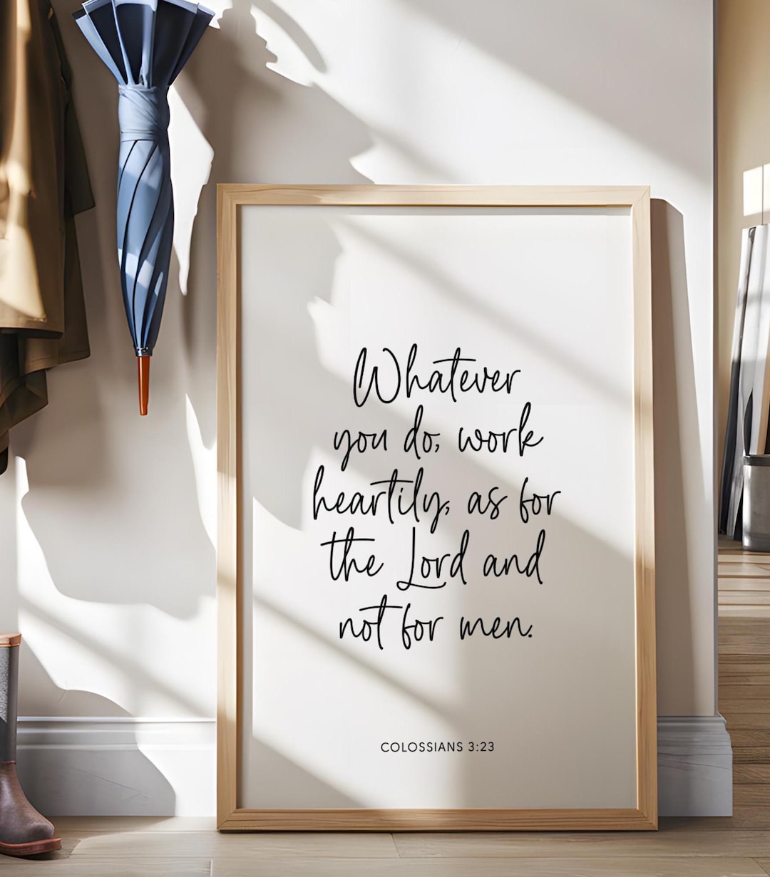 Colossians 3:23 Printable, Whatever You Do Work Heartily, Bible Verse ...